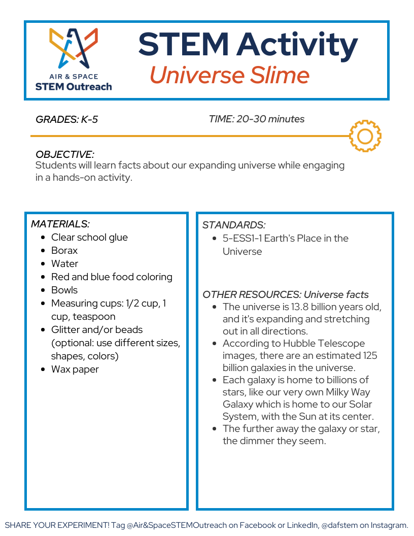 Universe Slime - Air & Space STEM Outreach