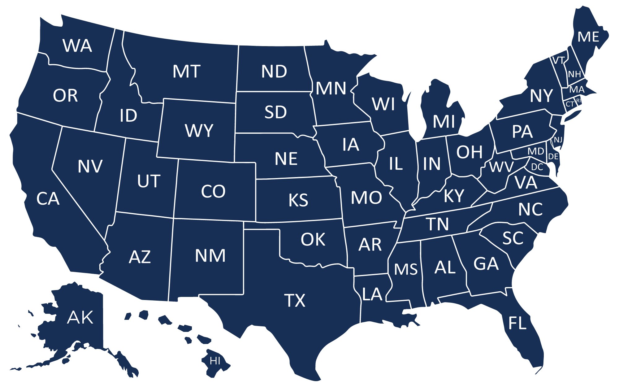 State Map for Bases - Air & Space STEM Outreach