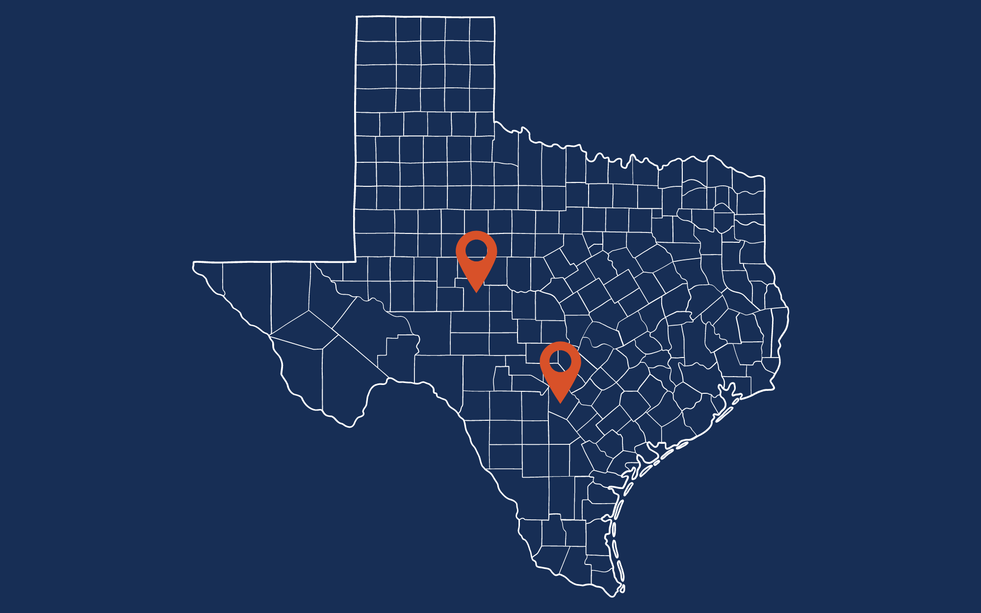 Texas Map - Air & Space STEM Outreach